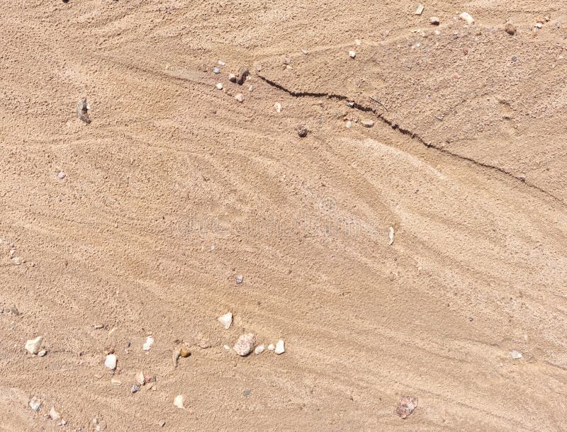 Sand on the Beach As an Abstract Background. Sand Deposits after Water ...