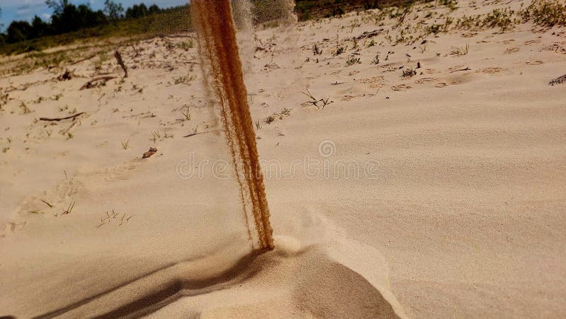 The Sand on the Beach is Falling Stock Photo - Image of plaster, wall ...