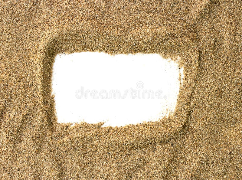 Sand beach frame stock image. Image of grains, brown - 62501275