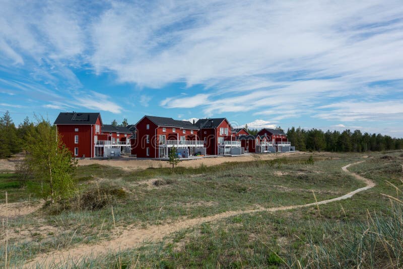 Sand Beach and Houses of Marjaniemi Hailuoto Oulu Stock Image - Image ... Sand Beach and Houses of Marjaniemi Hailuoto Oulu Stock Image - Image ...
