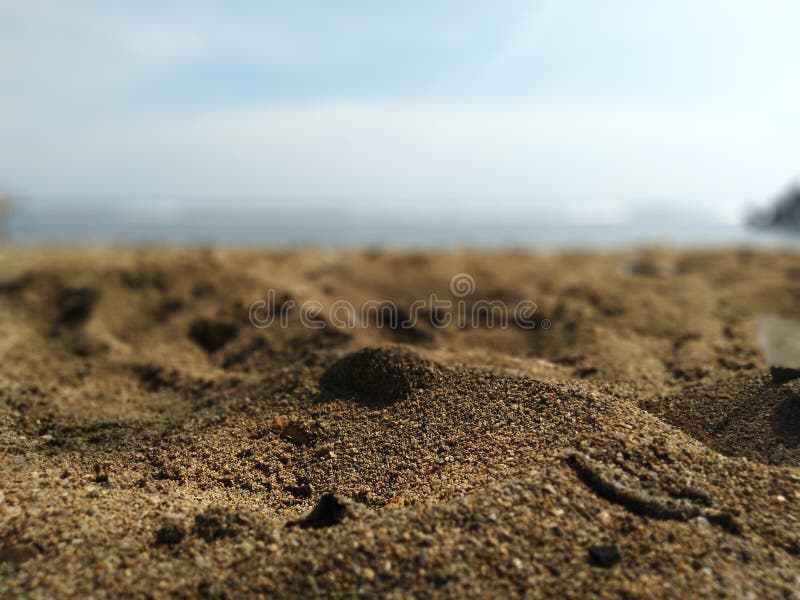 Sand on the beach stock photo. Image of sunlight, wave - 206906688