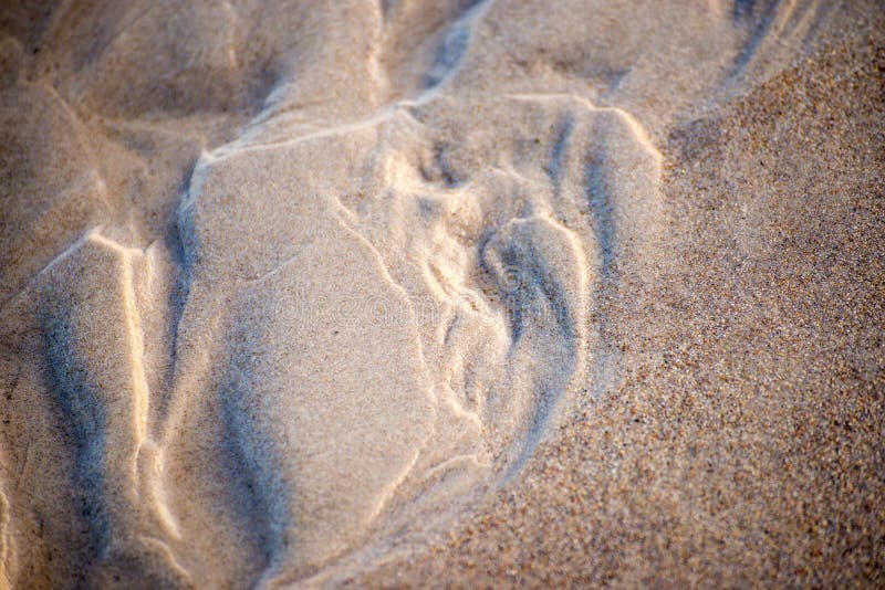 Sand of a Beach with Patterns Stock Photo - Image of tracks, sand ...