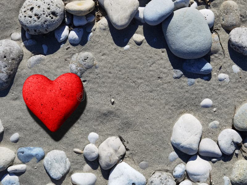 Sand Beach Sea Rocks Pebbles Background Stock Image - Image of grey ...