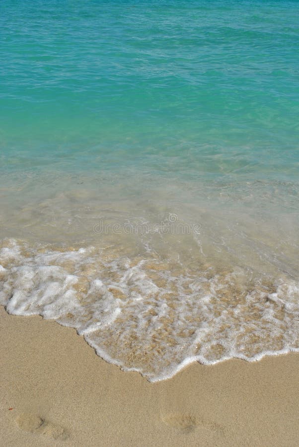 Sand Beach Water Background Stock Image - Image of season, landscape ...