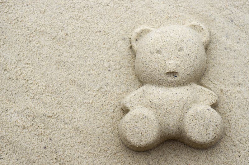 Sand bear stock image. Image of peaceful, cute, sand - 29073615