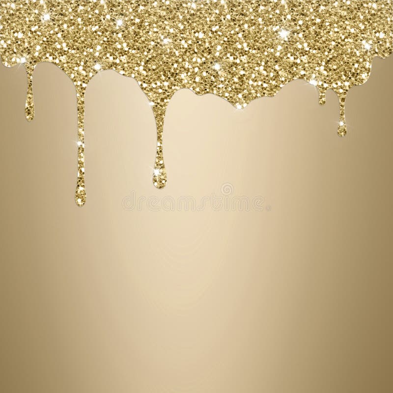 Sand Beige Gold Background Dripping Glitter Texture Stock Illustration ...