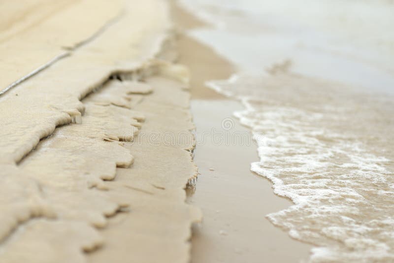 Sand Being Eroded by a Stream Stock Image - Image of fragile, stream ...