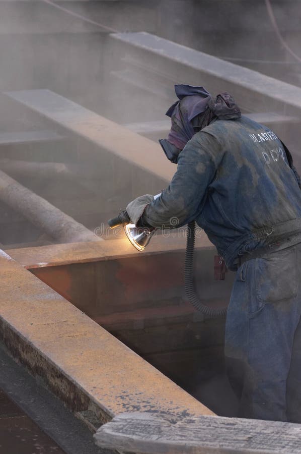 Sand blast stock photo. Image of dirty, construction, occupation - 1708394