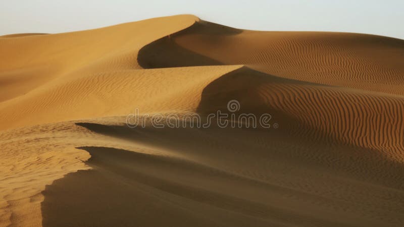 Sand Blowing Over Sand Dunes in Wind Stock Image - Image of sand ...