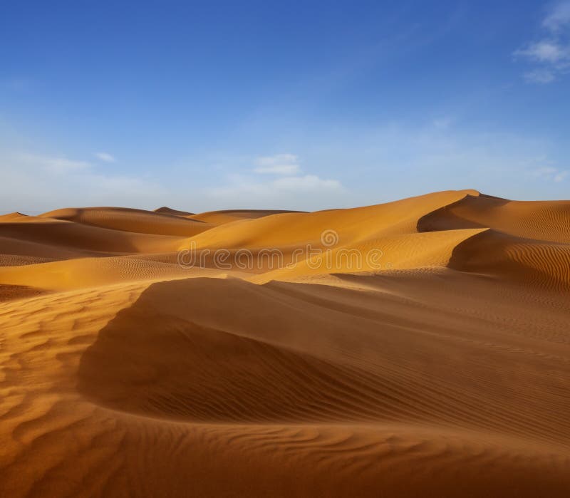 Wind Blowing Over Dunes Sahara Desert Stock Photos - Free & Royalty ...