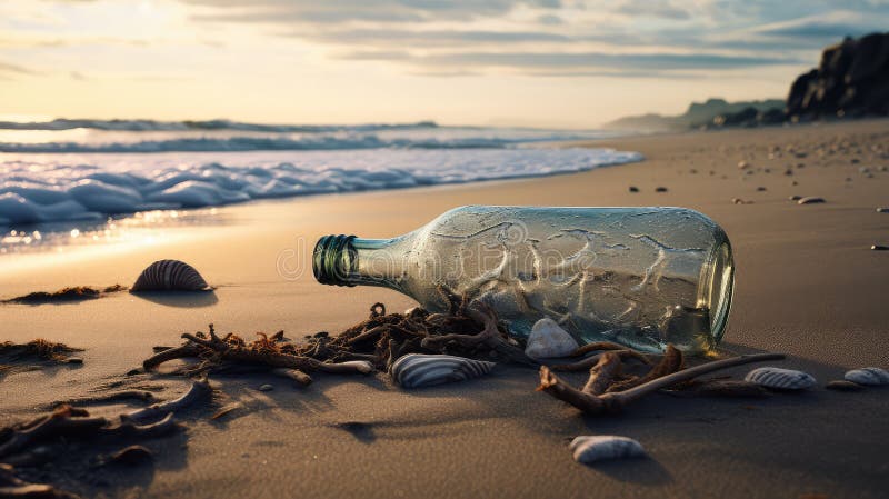 Sand bottle blank stock illustration. Illustration of time - 374978433