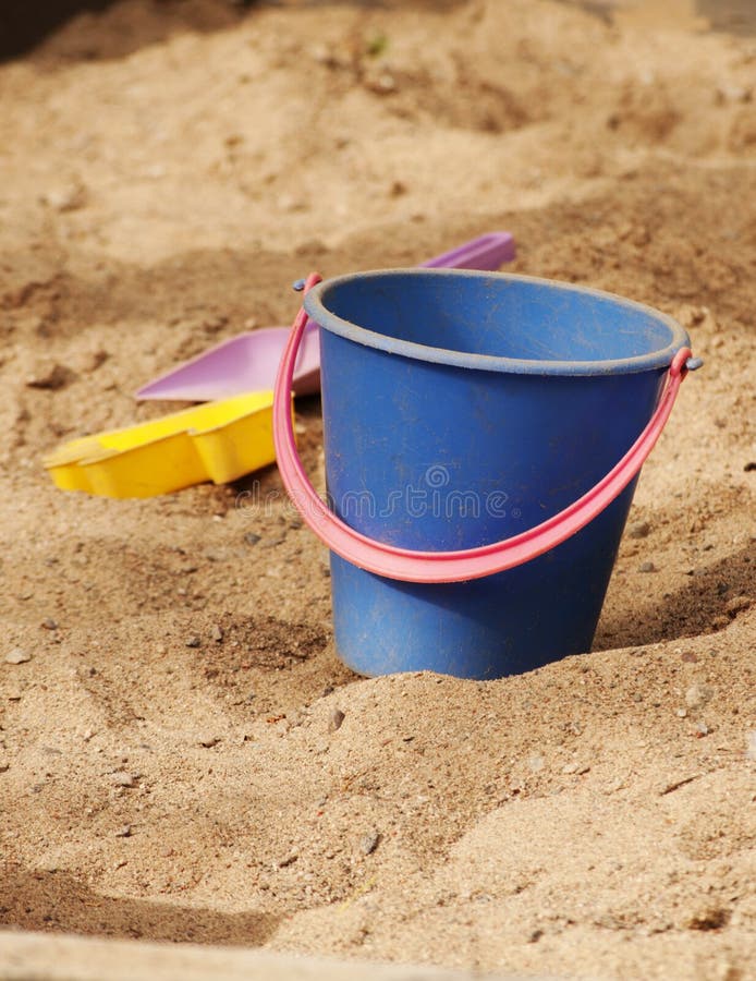 Sand box stock image. Image of color, leisure, shovel - 53380031