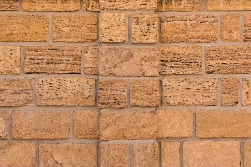 Sand Brick Blocks Shell Limestone Wall Texture Background Vintage Retro ...