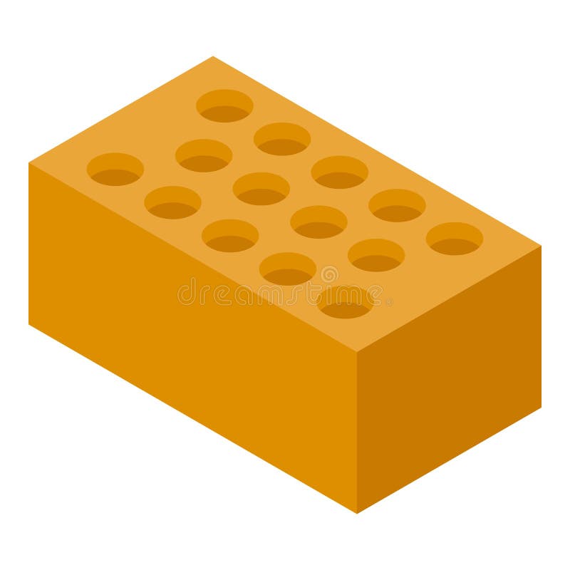 Sand Brick Icon Isometric Vector. Concrete Cement Stock Vector ...