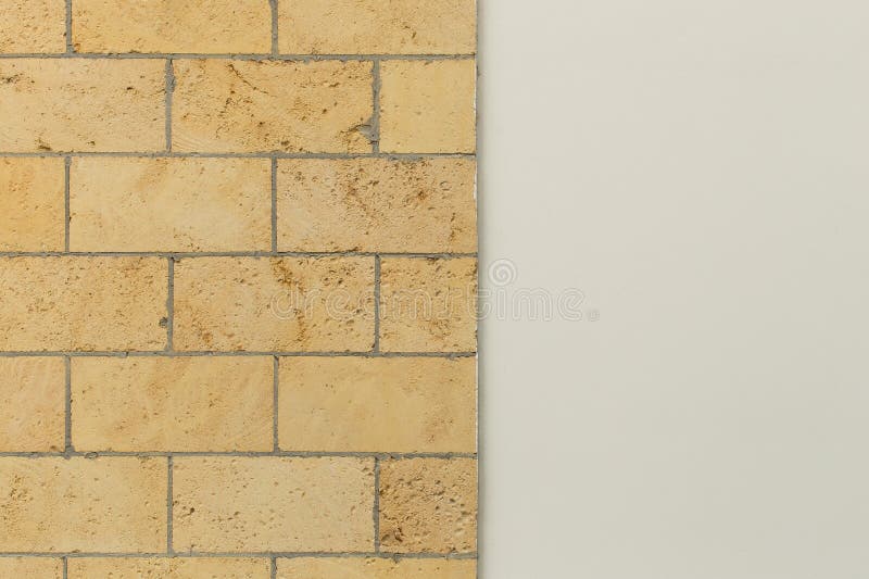 Sand Brickwork Brick Masonry Wall Sample Object Light Background ...