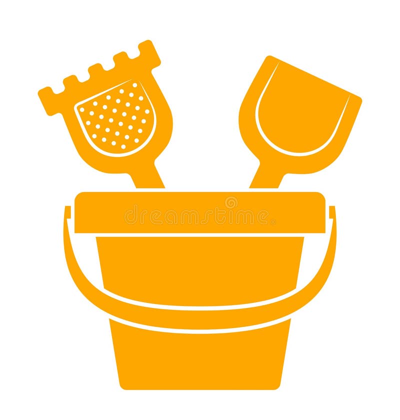 Isolated Sand Bucket Silhouette Stock Illustrations – 607 Isolated Sand ...