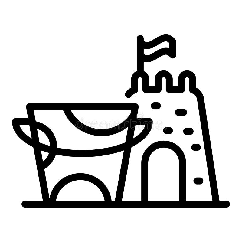 Sand Castle Outline Stock Illustrations – 929 Sand Castle Outline Stock ...