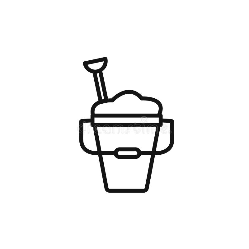 Sand Bucket Icon Vector Set Collection for Web Stock Vector ...