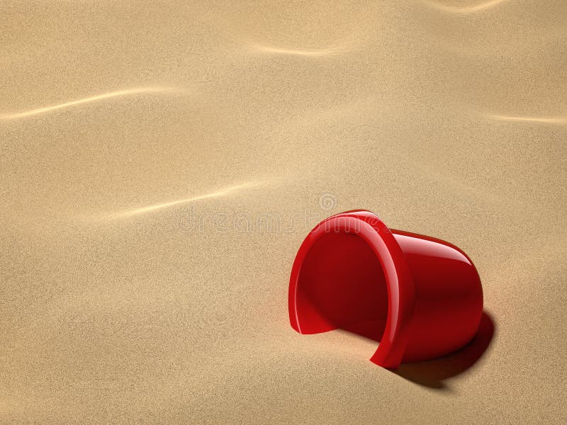 Sand Bucket stock photo. Image of sandy, blue, background - 65611724