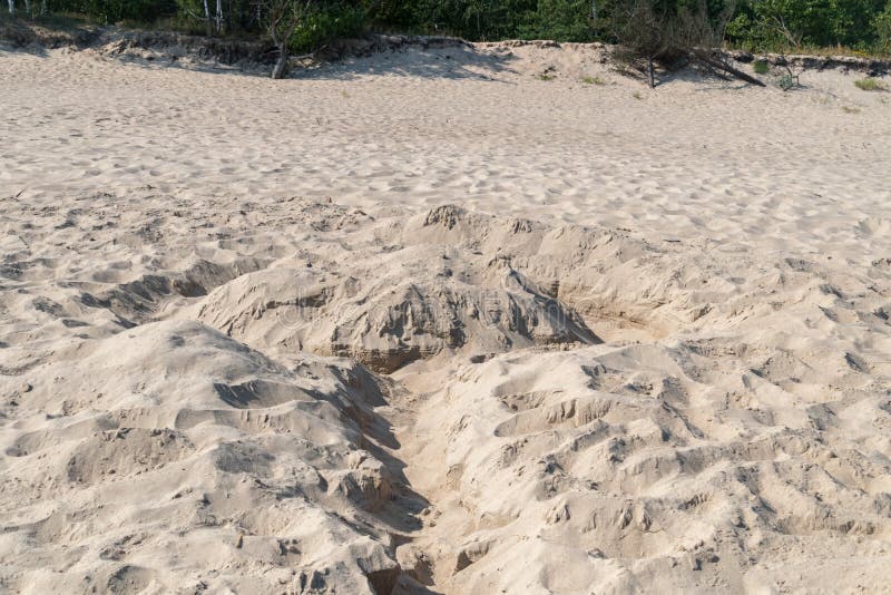 Sand building on the beach stock image. Image of outdoor - 205137397