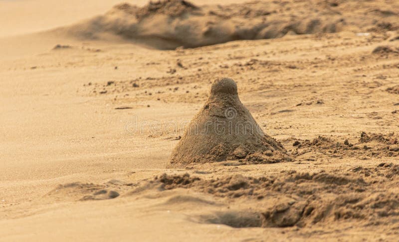 Sand Buildings on the Beach Stock Image - Image of sunny, lifestyle ...