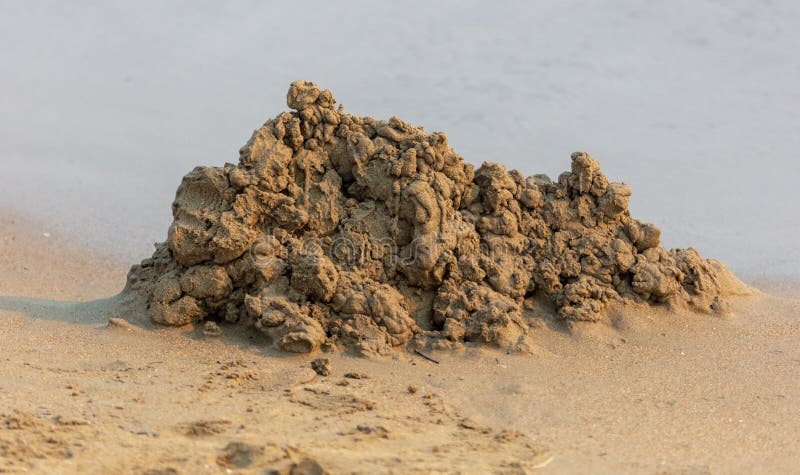 Sand Buildings on the Beach Stock Photo - Image of child, tropical ...