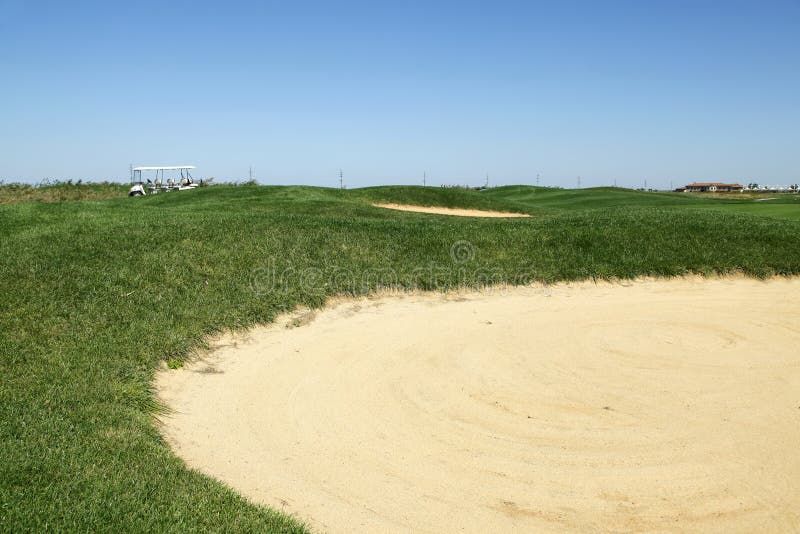 Sand Bunker on the Golf Course Stock Photo - Image of golfer, outdoor ...