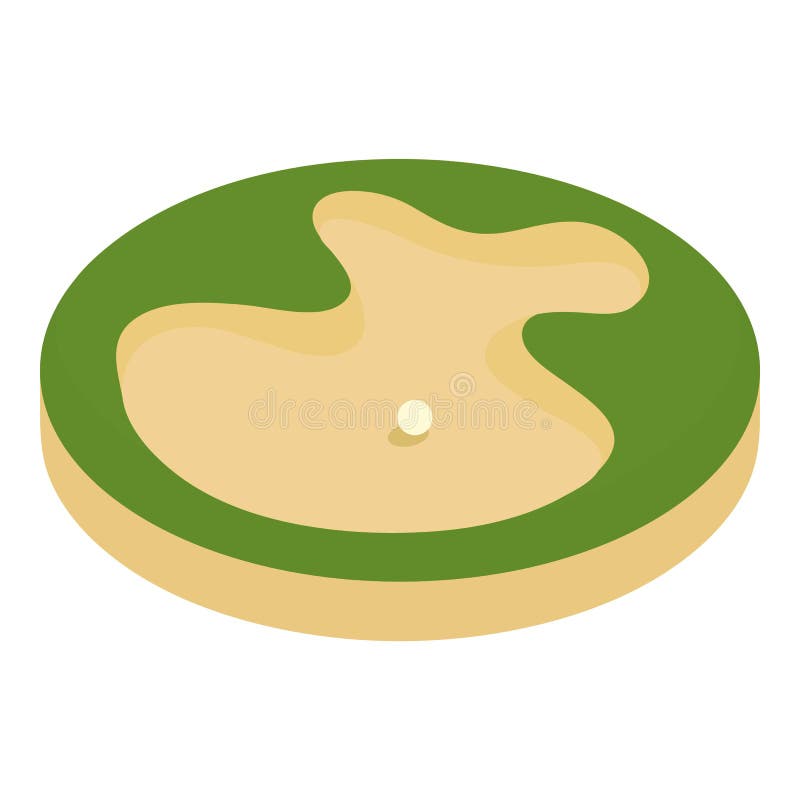 Sand Bunker in the Golf Course Icon, Cartoon Style Stock Vector ...