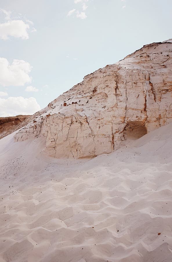 Sand Career Landscape at Summer Hot Day Stock Image - Image of ecology ...