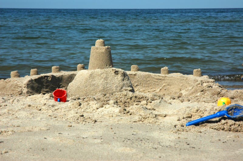 Sand castle stock image. Image of seascape, natural, ocean - 15616331