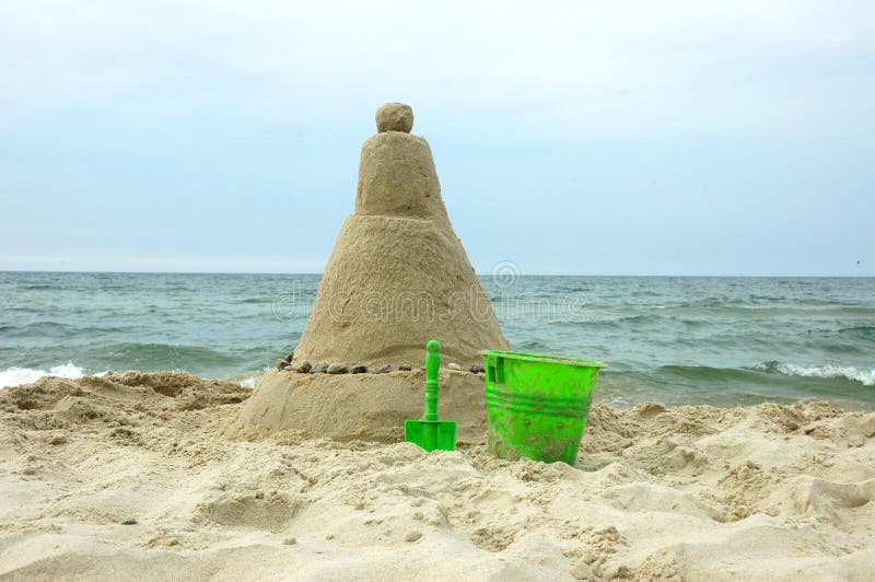 Sand castle stock photo. Image of natural, sandy, play - 15648130