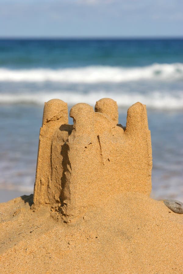 Sand castle 2 stock image. Image of coastline, ocean, sand - 3873789