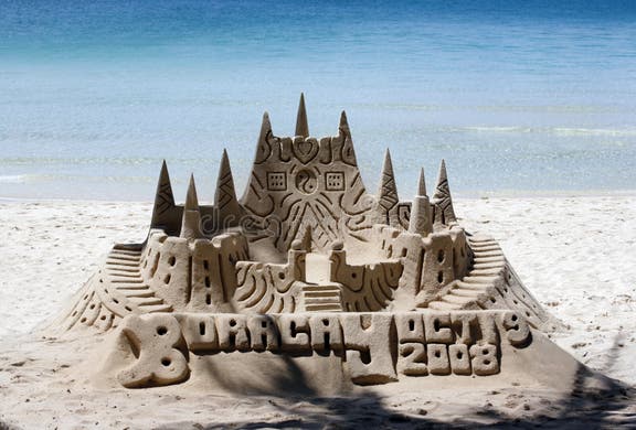 Sand castle stock image. Image of philippines, horizon - 7177067
