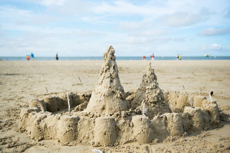 Sand castle stock image. Image of north, sand, horizon - 33487329