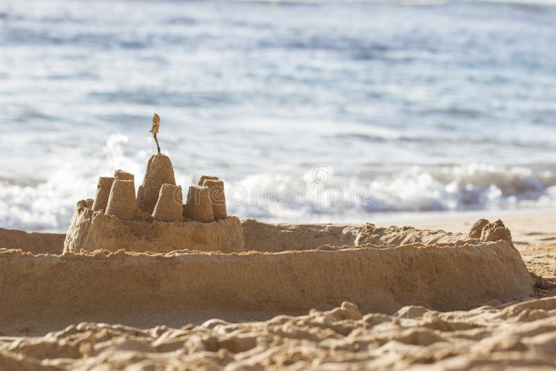 Sand castle stock image. Image of north, sand, horizon - 33487329