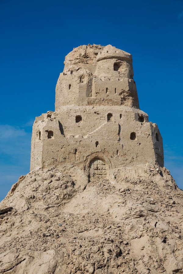 Sandcastle Ruins on the Beach Stock Image - Image of mexican, spires ...