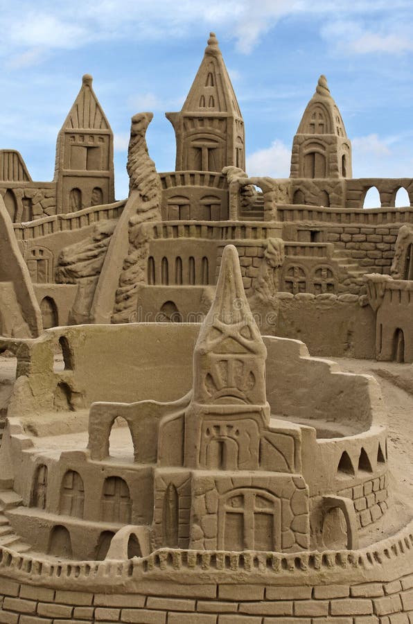 Sand castle editorial photography. Image of detailed - 64545937