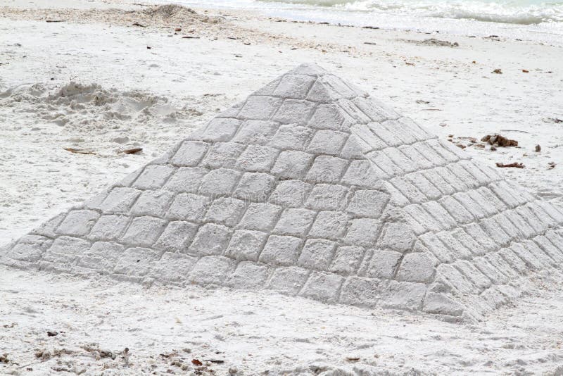 Sand Castle Pyramid stock photo. Image of summer, leisure - 66275162