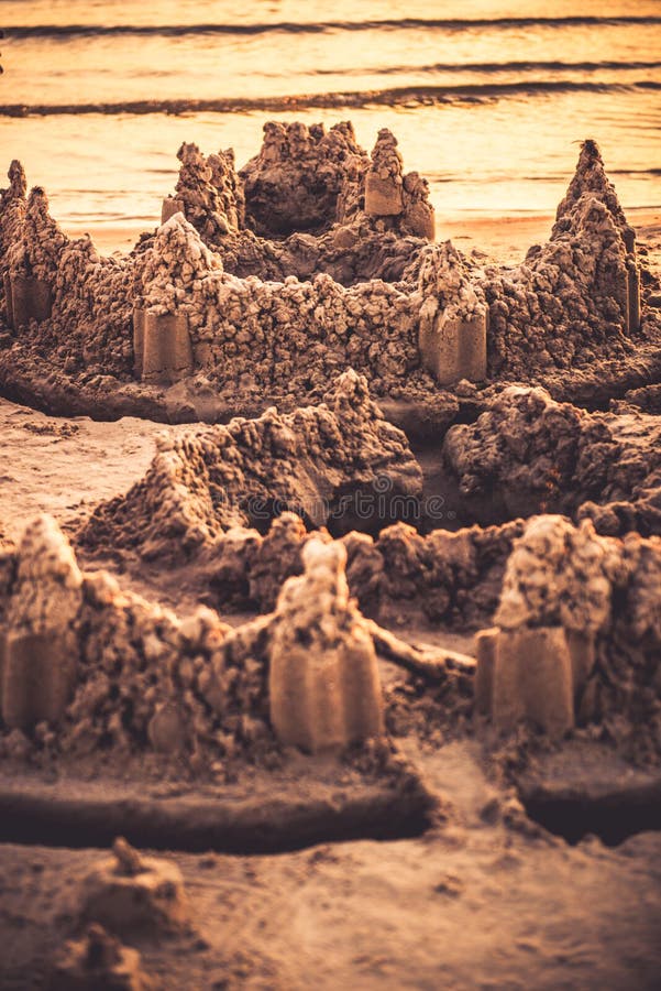 Sand castles stock image. Image of light, travel, beachy - 59520881