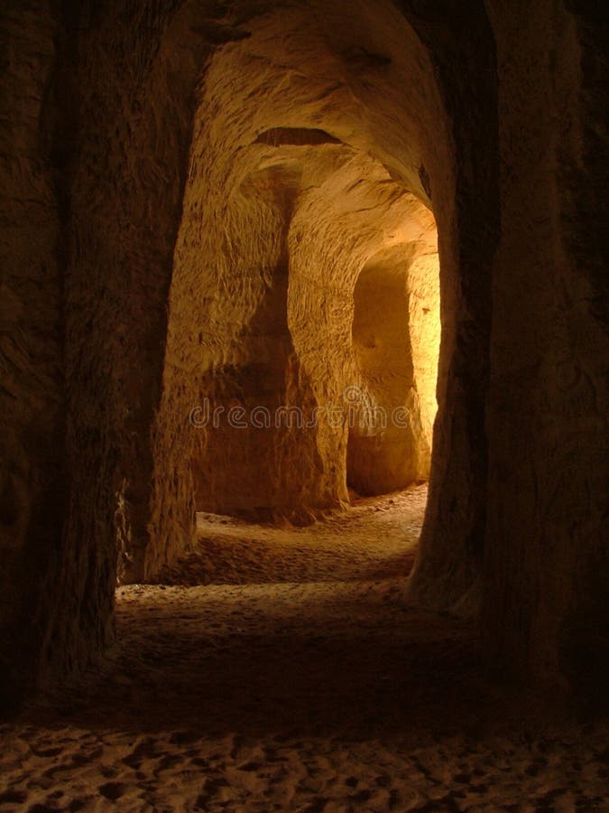 Sand caves stock image. Image of cave, brown, mountain - 668347