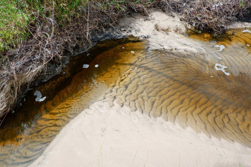 Sand Channel stock photo. Image of shallow, blue, bottom - 101979322