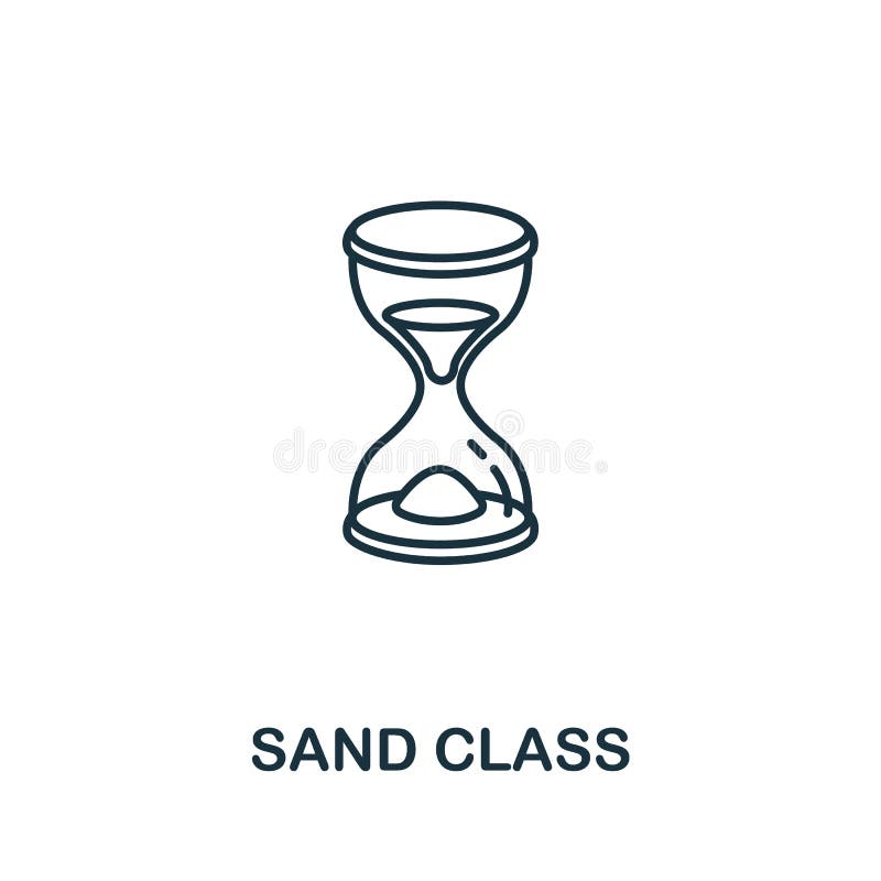 Sand Class Icon from Spa Therapy Collection. Simple Line Element Sand ...