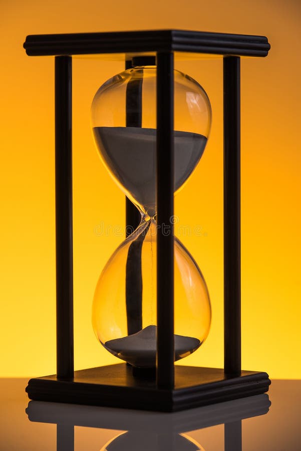 Sand Clock. Time is Running Stock Image - Image of inexorable, sand ...
