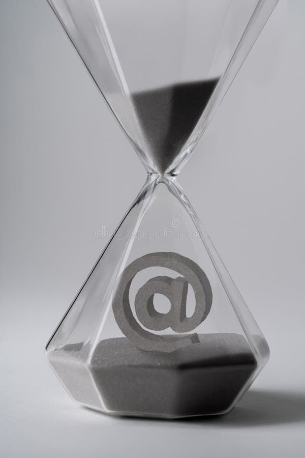 Sand Clock for Business Concept and Internet Technology Stock Image ...