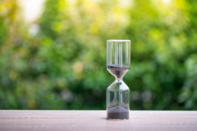 Sand Clock, Business Time Management Concept Stock Photo - Image of ...