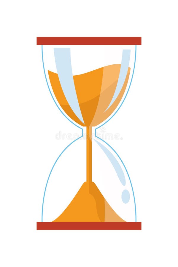 Sand clock cartoon stock vector. Illustration of chronometer - 142357260