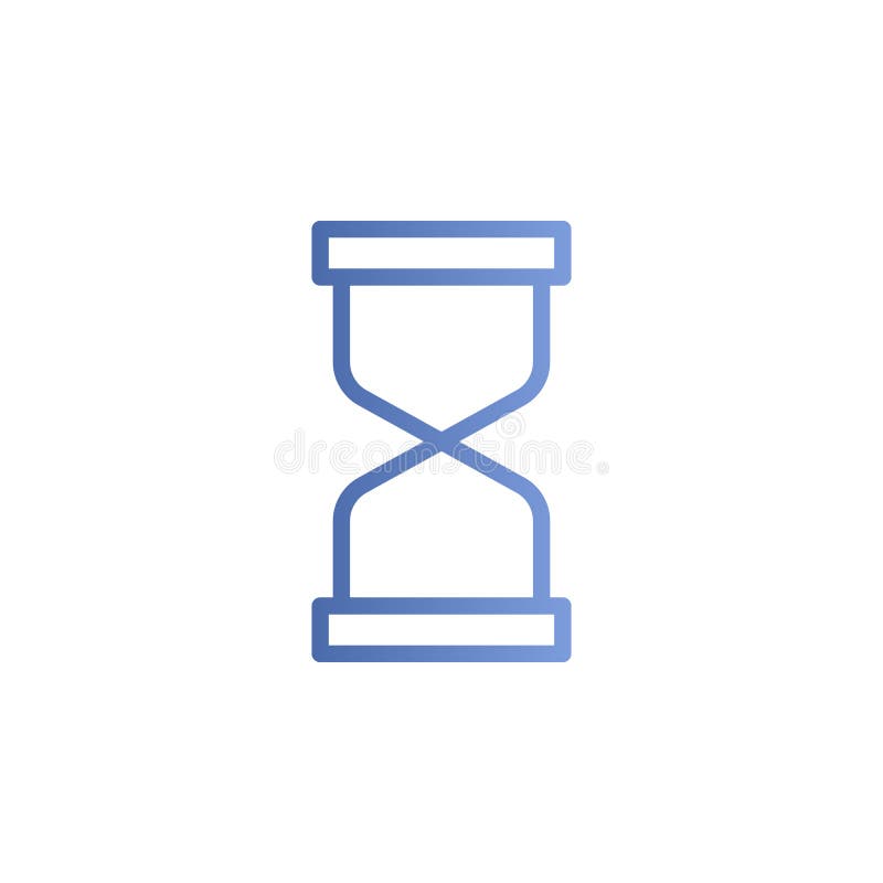 Sand Clock Color Gradient Vector Icon Stock Illustration - Illustration ...