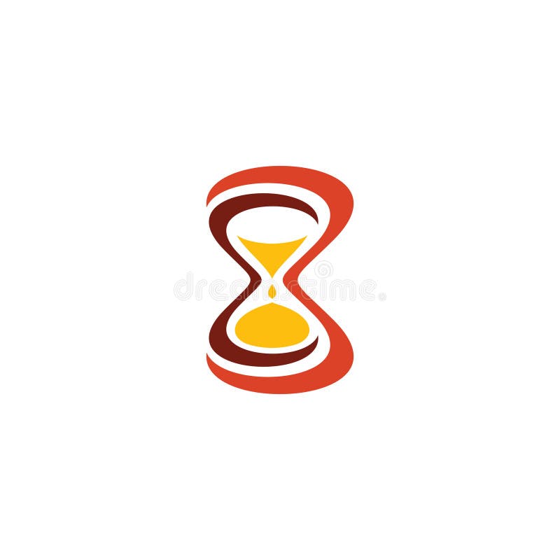 Sand Clock Icon Hourglass Logo Stock Vector - Illustration of vector ...