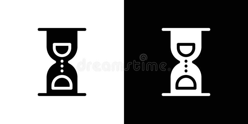 Sand Clock Icon Logo Set Vector Stock Vector - Illustration of timer ...