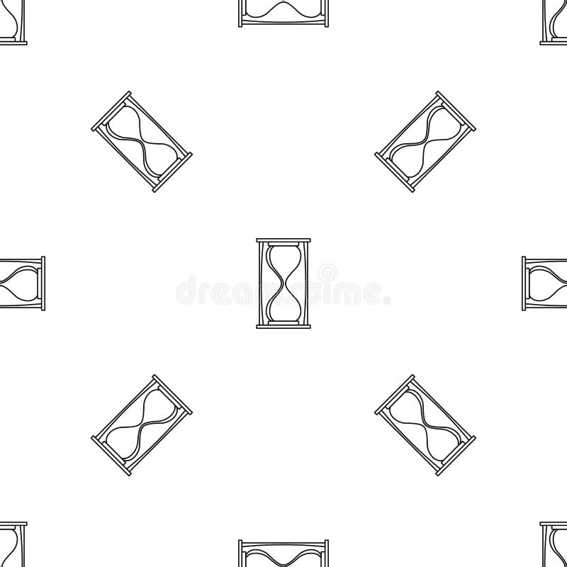 Sand Clock Icon, Outline Style Stock Vector - Illustration of black ...